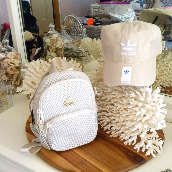 adidas | Bags | Adidas Bundle Nwt Offwhite Mini Backpackfanny 2 Tan Off ...